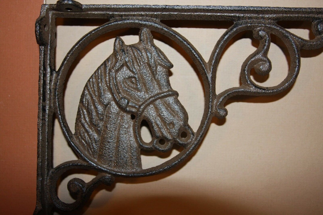 Decorative Horse Design Shelf Bracket, Equestrian, Country, Ranch, Farm ...