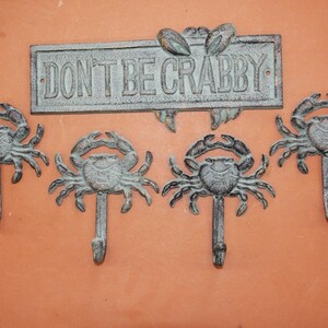 5, Antiqued-look Cast Iron Beach House Decor, Bronze-look Don't Be ...
