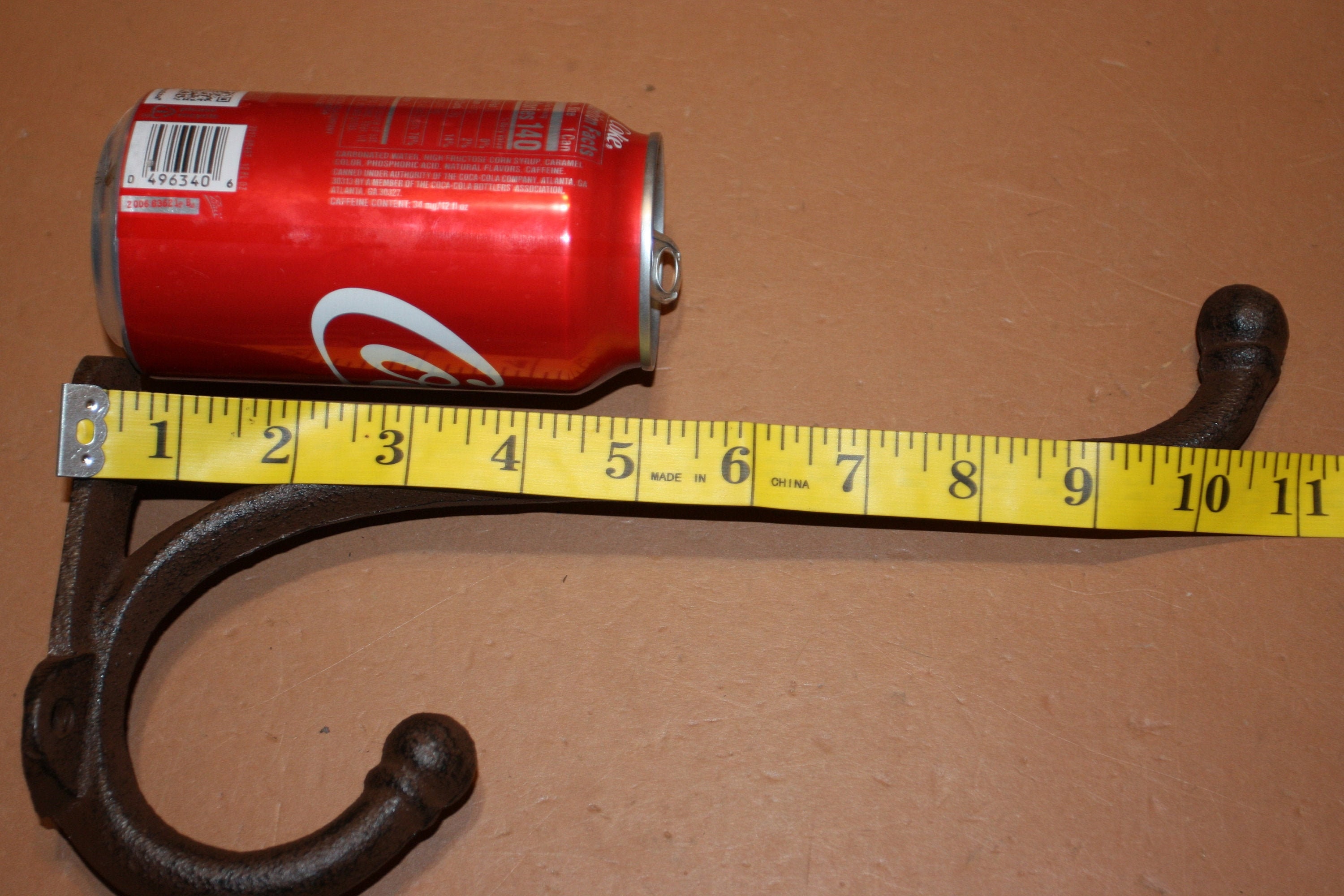 Extra Large Cast Iron Wall Hook 10 1/4 Inches Volume Priced | Etsy