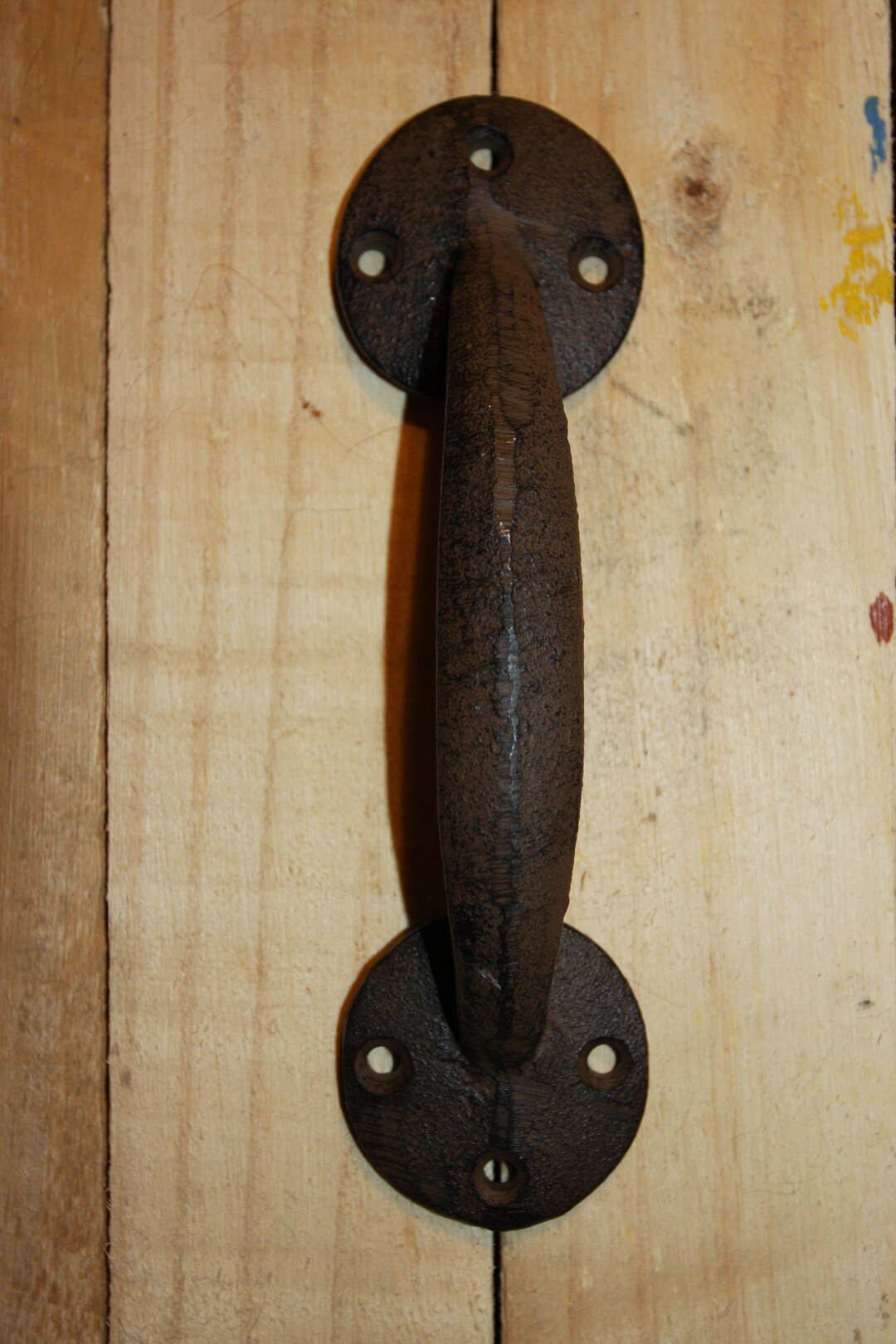 Rustic Barn Door Handles Pulls, Solid Cast Iron, 6 7/8, HW-50 Free Ship ...