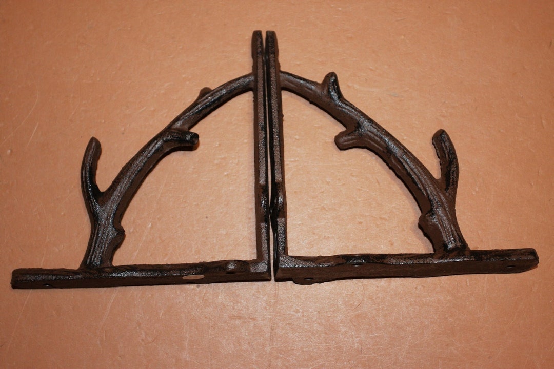 TREE DECOR, Small Metal Shelf Brackets, Corbels,kitchen Decor, Country ...