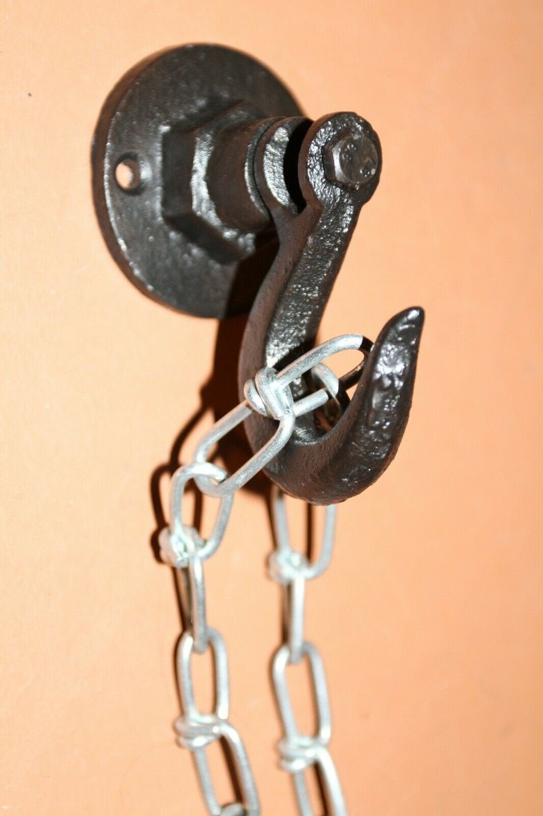 Industrial Design Cast Iron Wall Hooks 4 items | Etsy