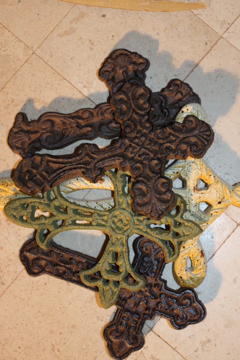 Christian Family Wall Cross Display Shabby Distressed Cottage - Etsy