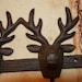 Wall Mounted Deer Head Coat Rack, Cast Iron, W-61 Free Ship - Etsy