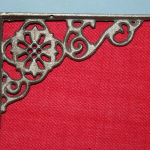 Antique Flower Design Shelf Brackets, 6 1/2 Inch, Cast Iron, RAW, B-11 ...