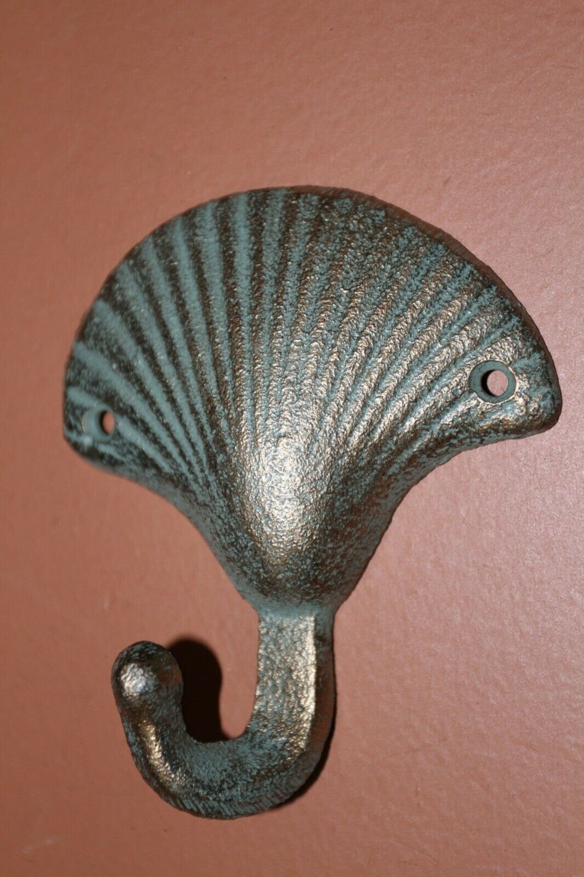 Seashell Wall Decor Bronze Look Wall Hooks Set Cast Iron - Etsy