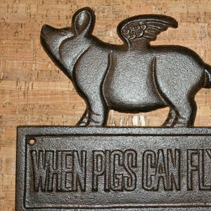 Farmhouse Kitchen Pig Wall Hook Racks, Cast Iron, 3 Items Free Ship - Etsy