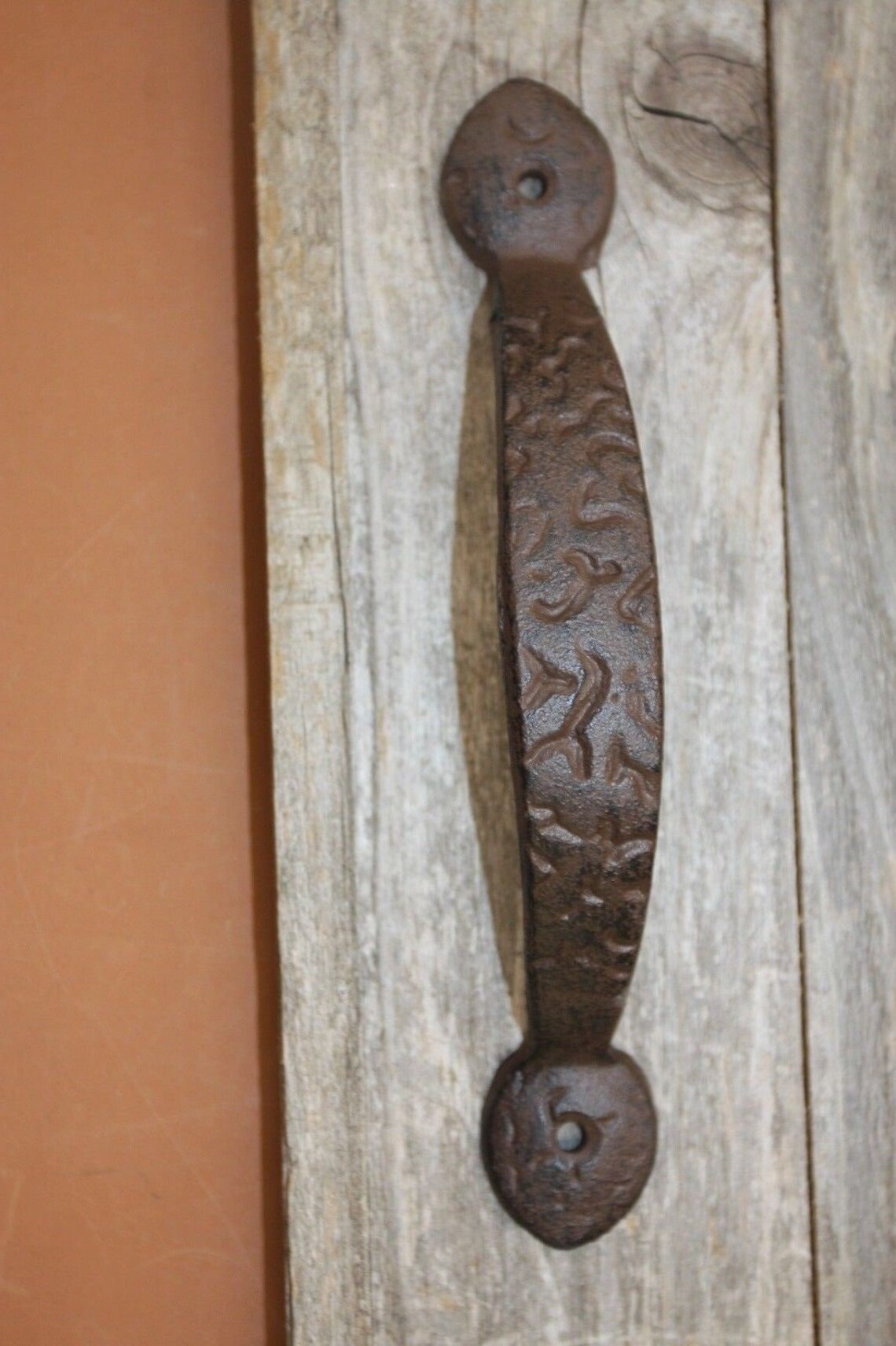 Country Western Rustic Kitchen Pantry Door Pulls Cast Iron | Etsy