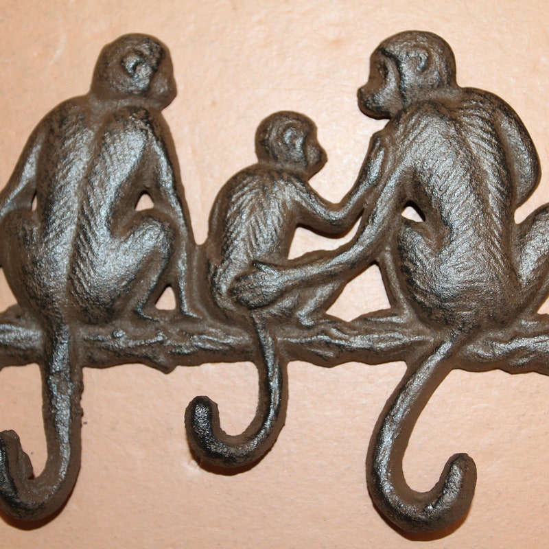 Monkey Wall Hook - Etsy