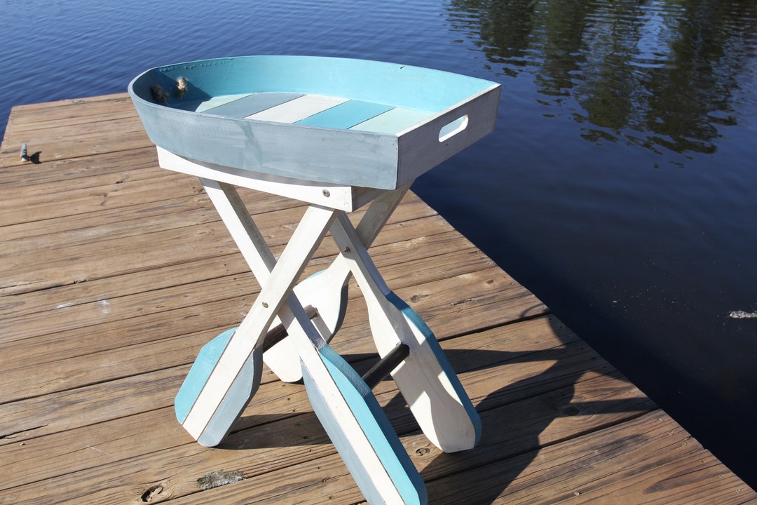 NEW BOAT TABLE, Folding, Lakeside Table, Boat Decor, Nautical Decor ...