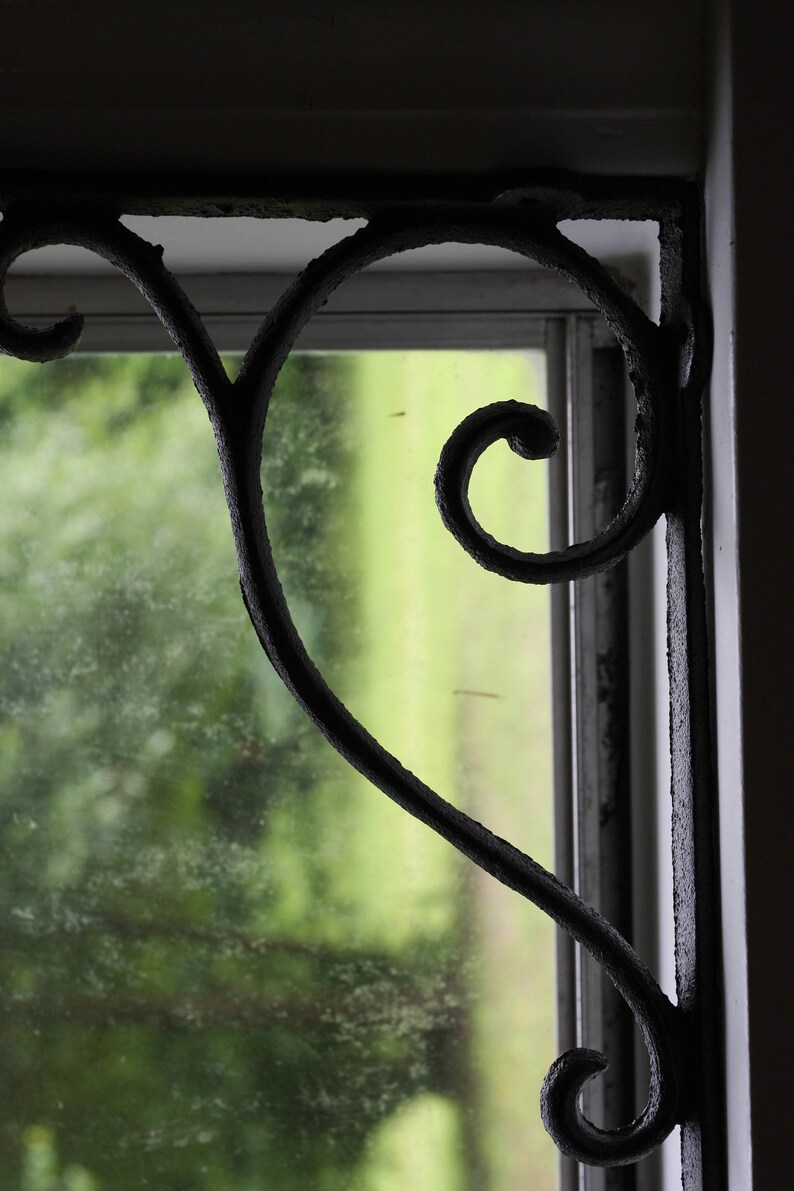 Elegant Farmhouse Open Shelving Brackets Cast Iron 6 - Etsy