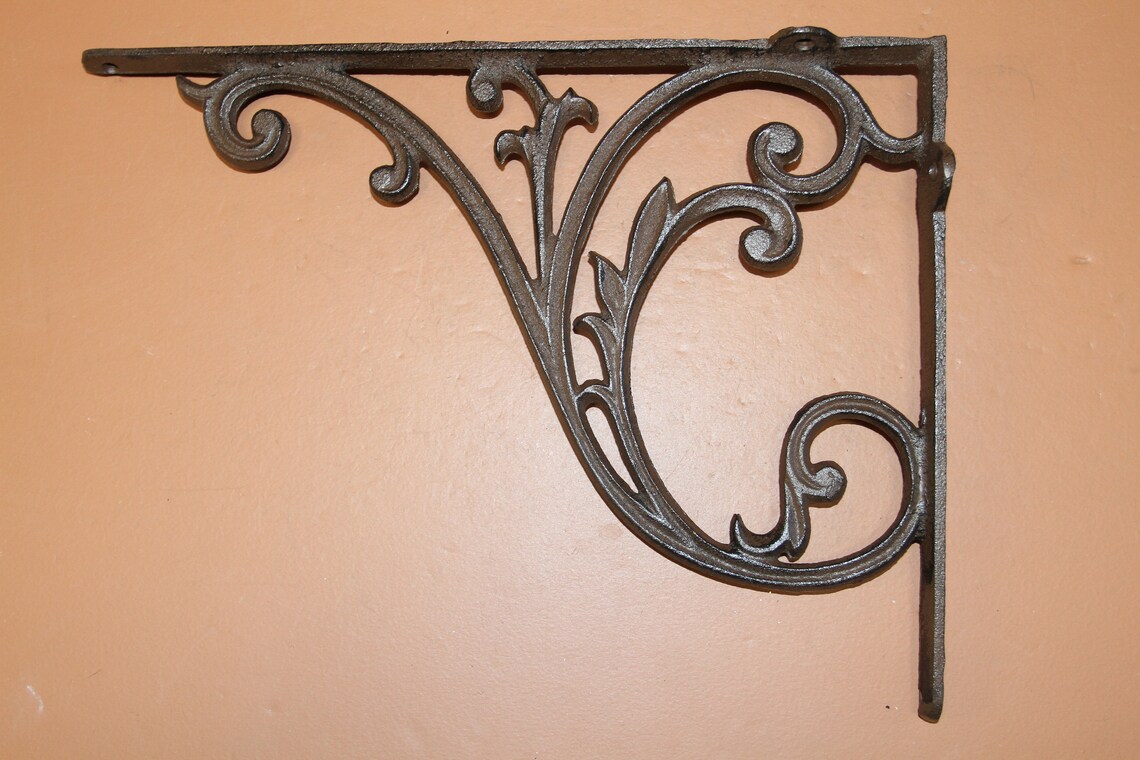 XL Large Decorative Shelf Brackets Heavy Cast Iron 16 Inch - Etsy