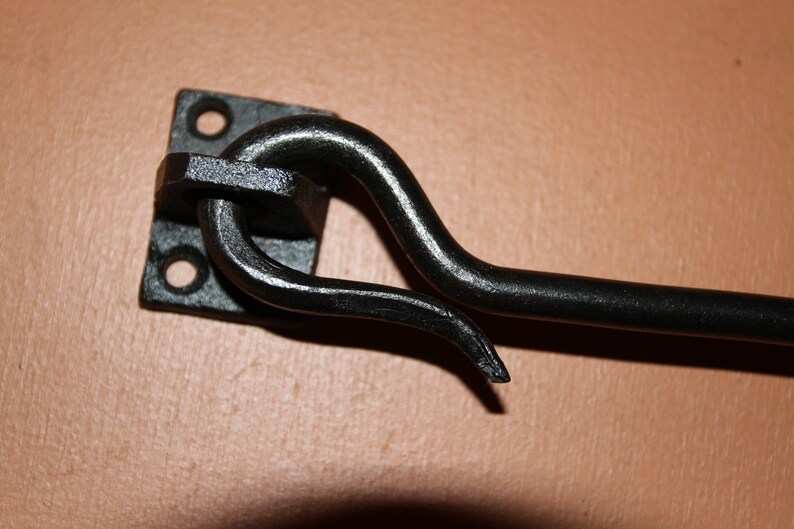 2 Log House Cabin Door Hook Latches 10 Inch Cast Iron Rustic - Etsy