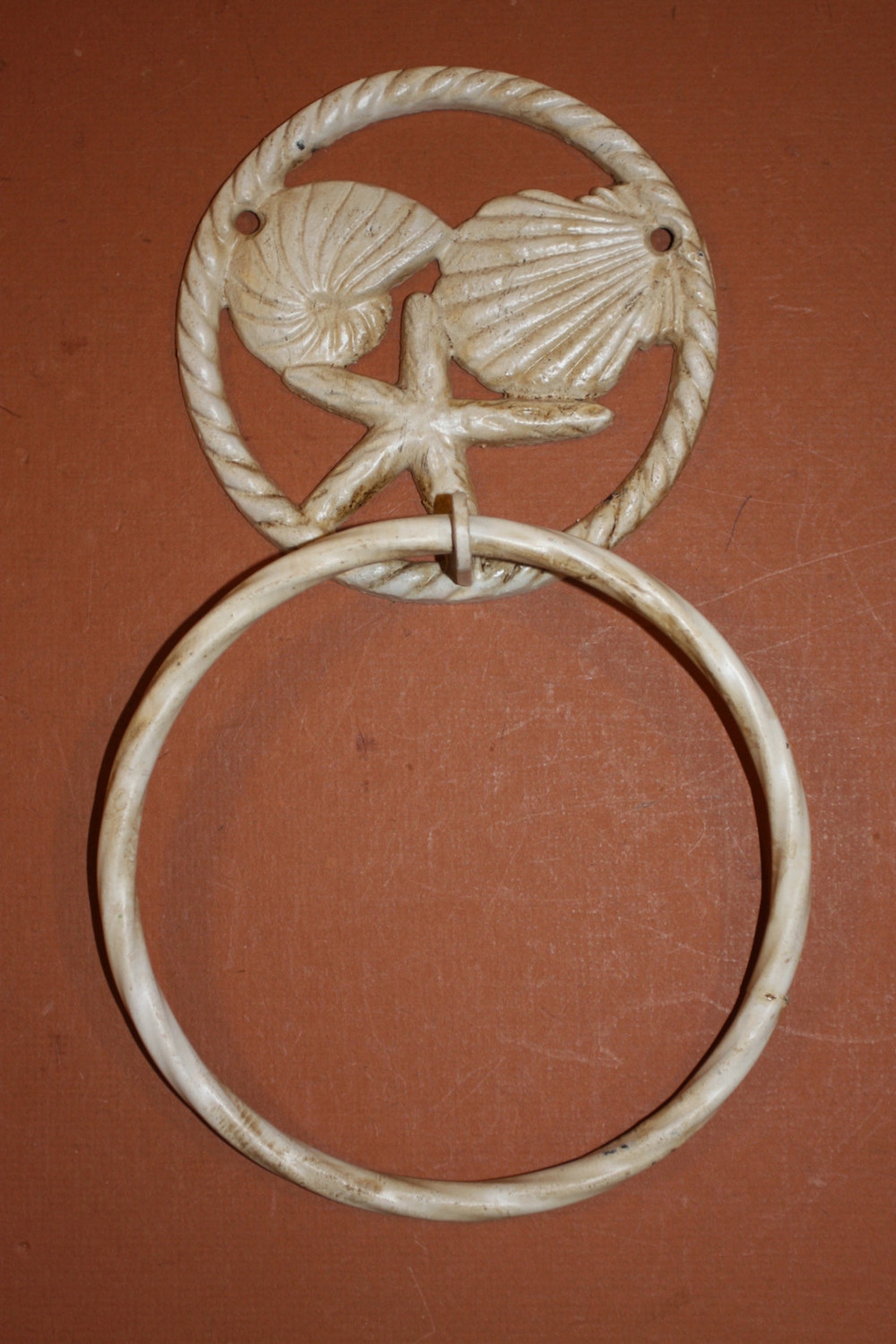 3 Seashell Bath Accessory Set Seashell Towel Bar Seashell - Etsy