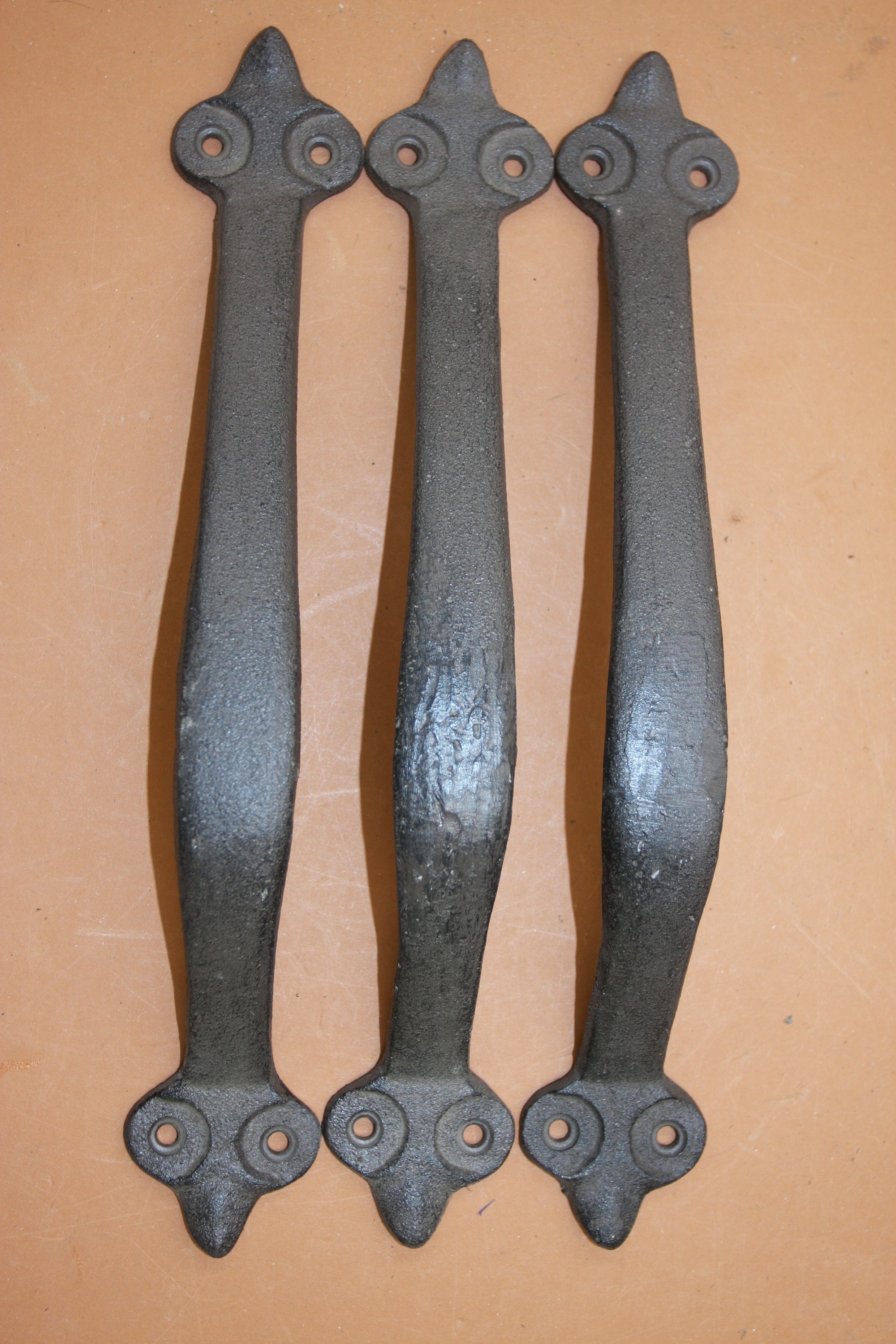 Huge Cast Iron Pull 11 1/2 inches long Solid Cast Iron | Etsy