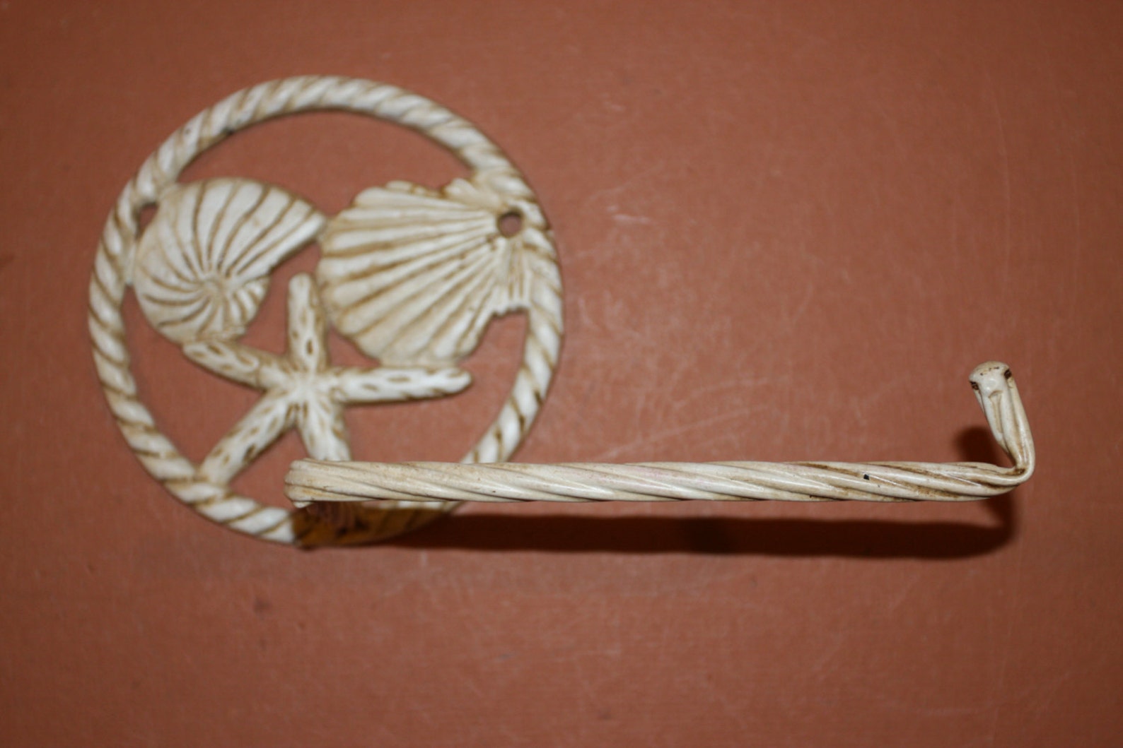 3 Seashell Bath Accessory Set Seashell Towel Bar Seashell - Etsy