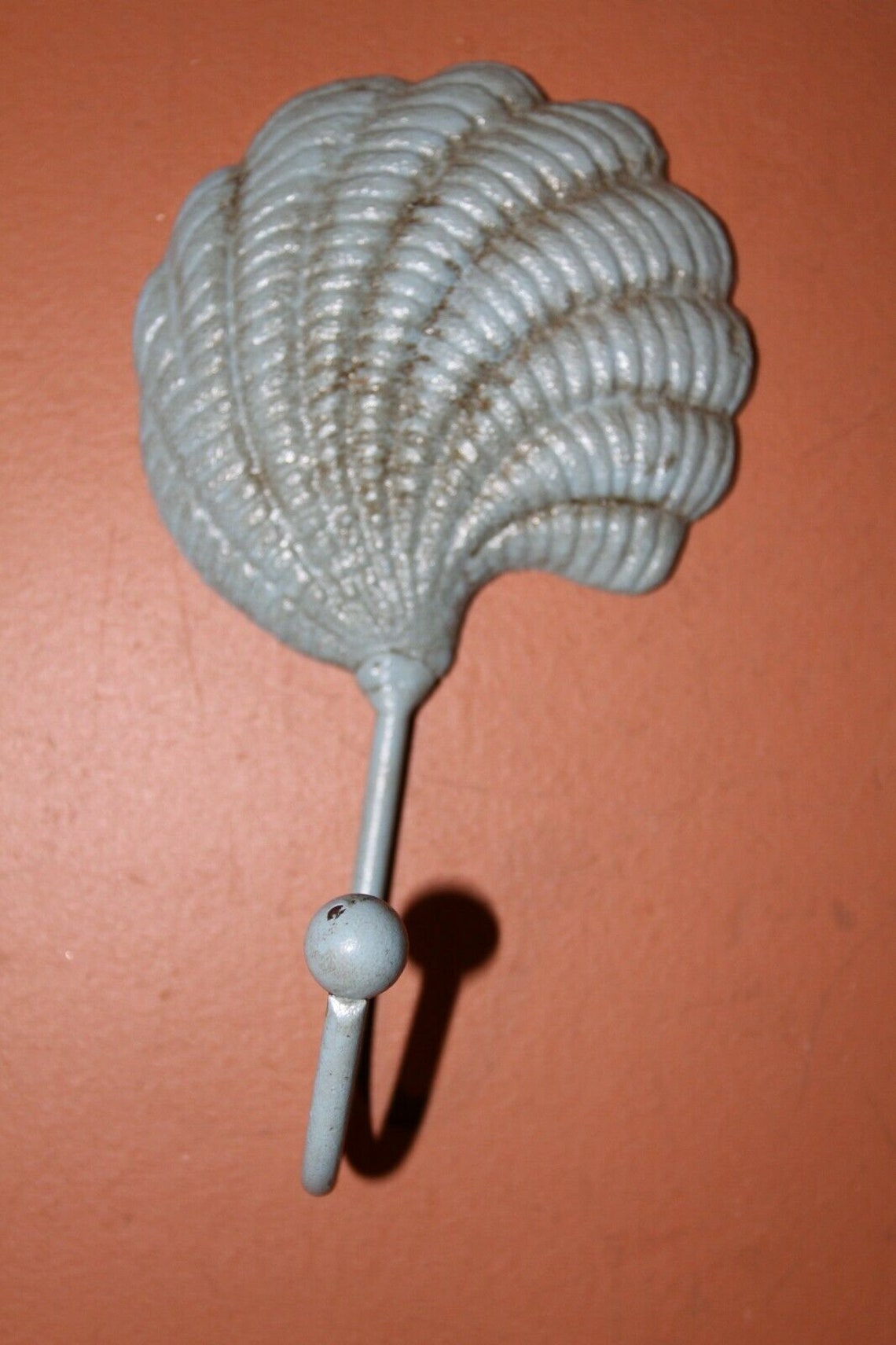 Beach House Entryway Seashell Design Coat Key Wall Hooks Cast | Etsy