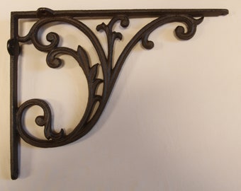 XL Large Decorative Shelf Brackets Heavy Cast Iron, 16 Inch, B-85 Free ...