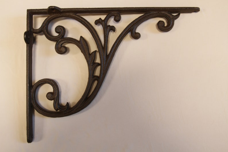 XL Large Decorative Shelf Brackets Heavy Cast Iron 16 Inch | Etsy