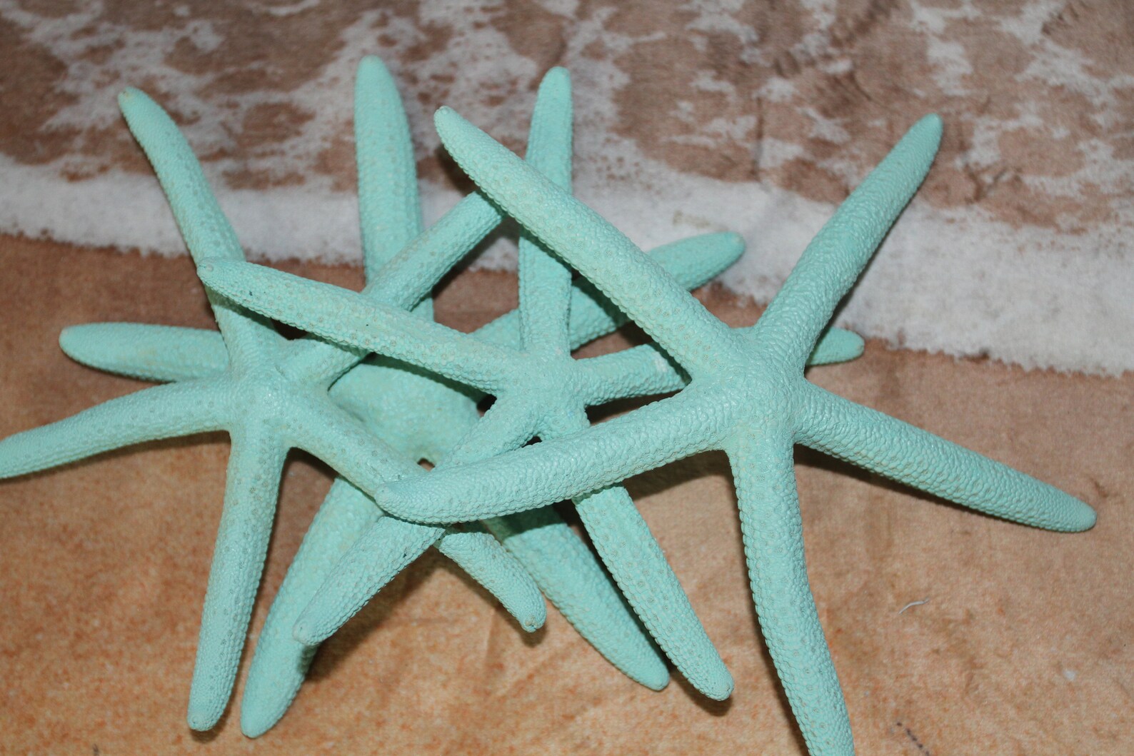 Beach Wedding Large Finger Starfish Decor Naturally Dyed - Etsy