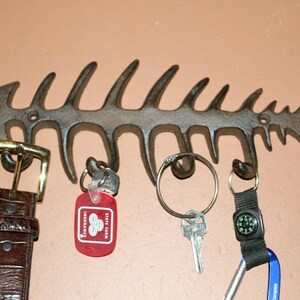Fishing Lodge Coat Hooks Rack / Wall Mounted, Cast Iron Free Ship - Etsy
