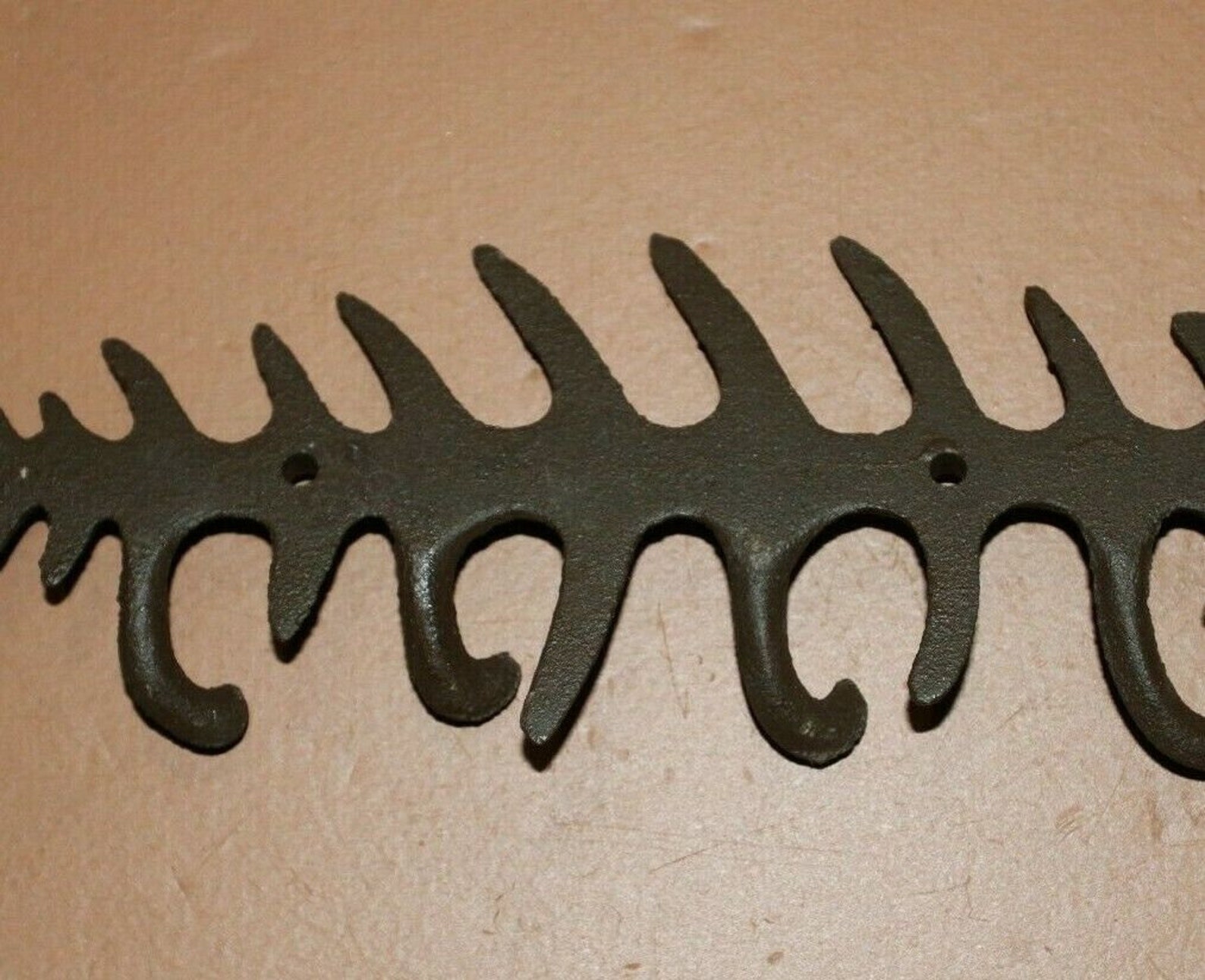 Fish Bone Key Hook Rack Cast Iron Fisherman Cabin Lodge | Etsy