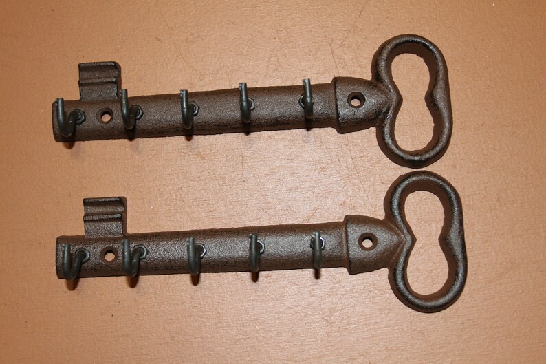 Antique Replica Cast Iron Skeleton Key Hooks Rack 7 5/8 Inch - Etsy