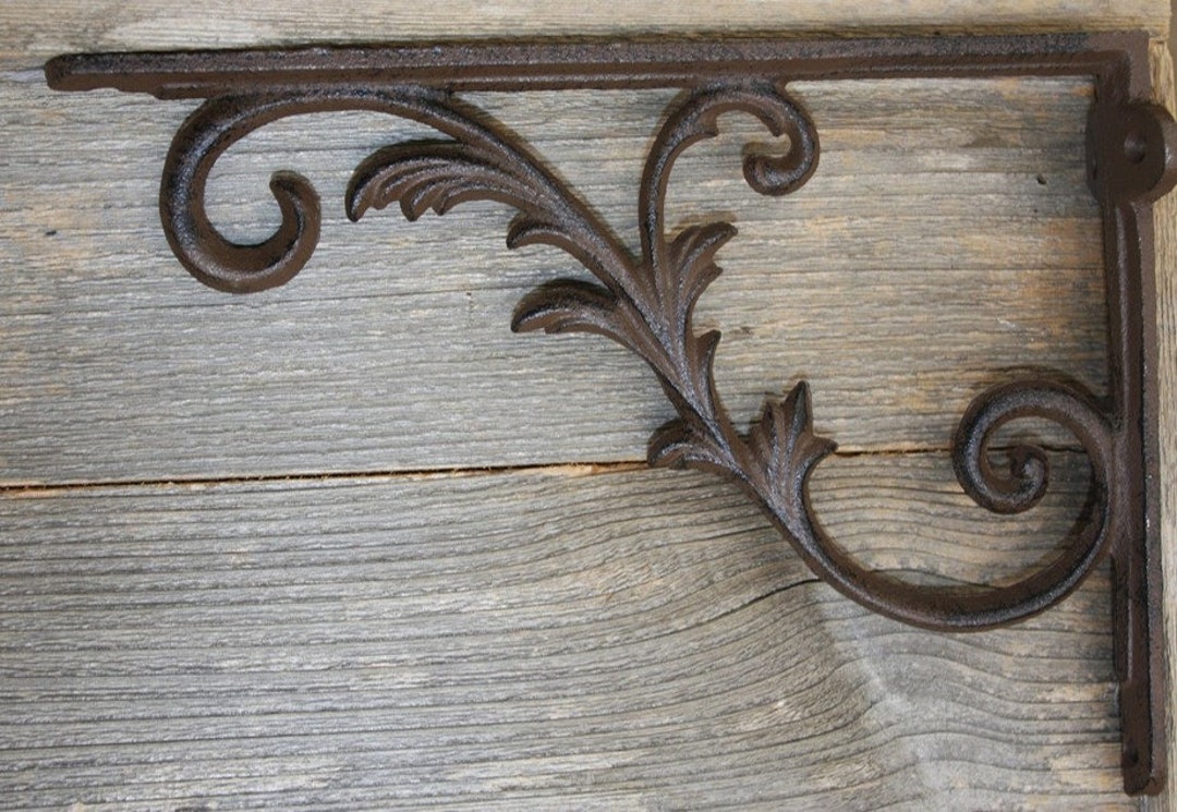 Large Decorative Shelf Brackets French Country Decor Garden Shelf and ...