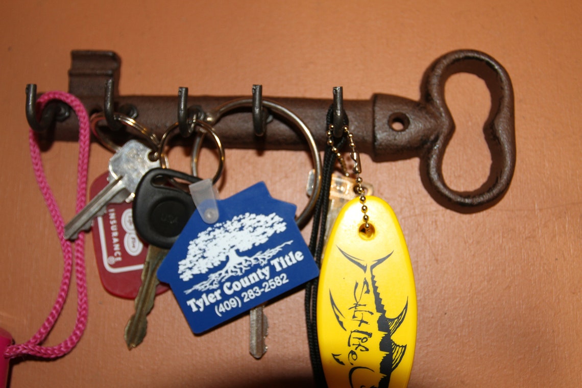 Antique Replica Cast Iron Skeleton Key Hooks Rack 7 5/8 Inch - Etsy