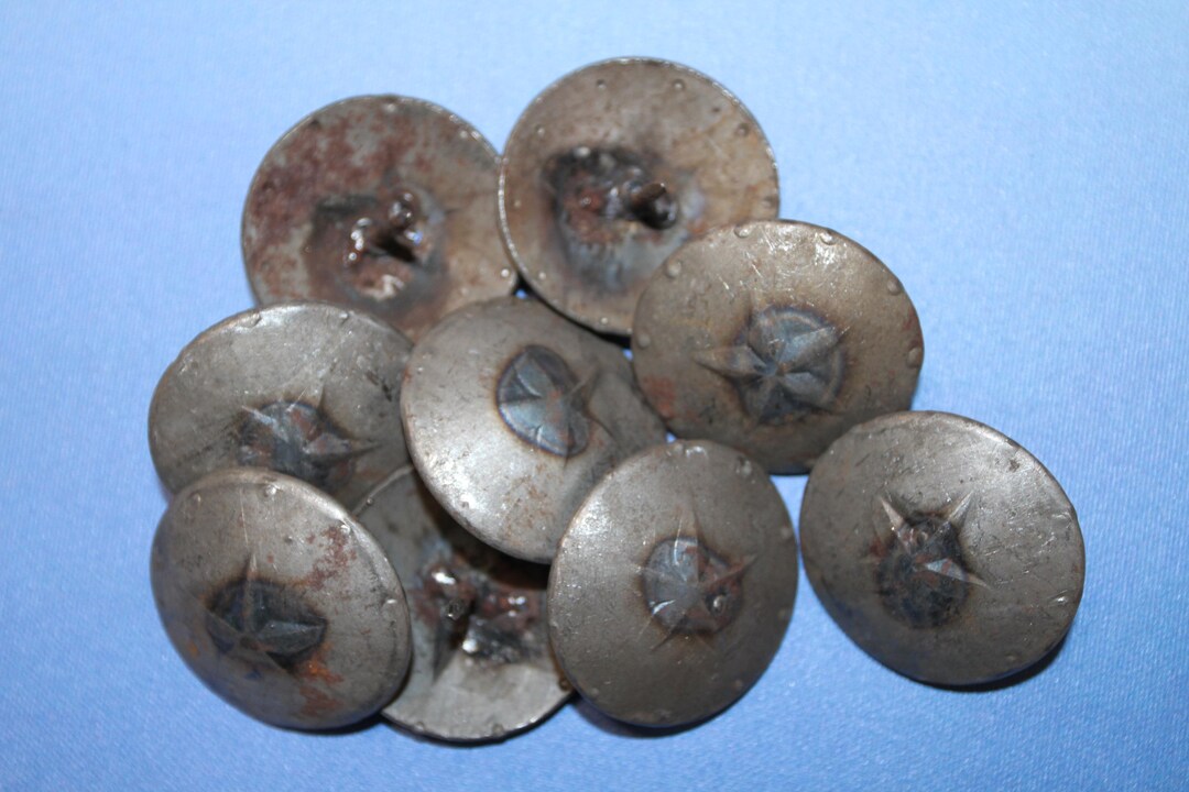 10-clavos,hand Forged Nails,western Accents,wood Craft Supply,star ...