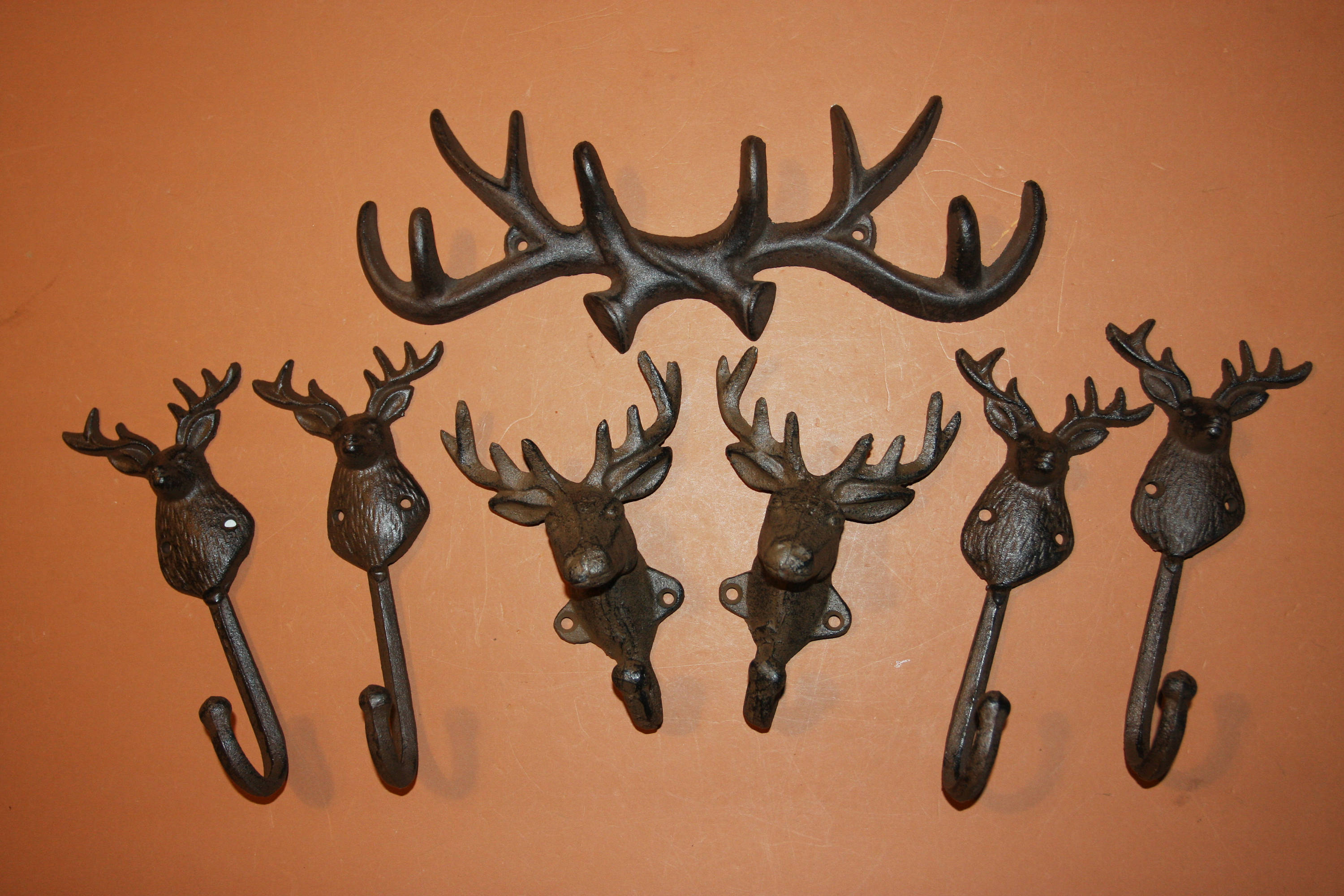 Deer Hunter Home Decor Gifts for Dad Cast Iron Wall Hooks 6 - Etsy