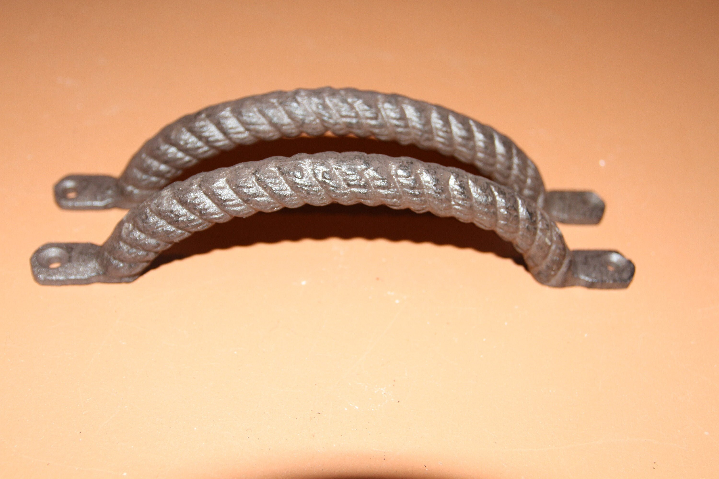 Rope Design Cast Iron Pulls Handle 8 1/2 inch wide Center | Etsy