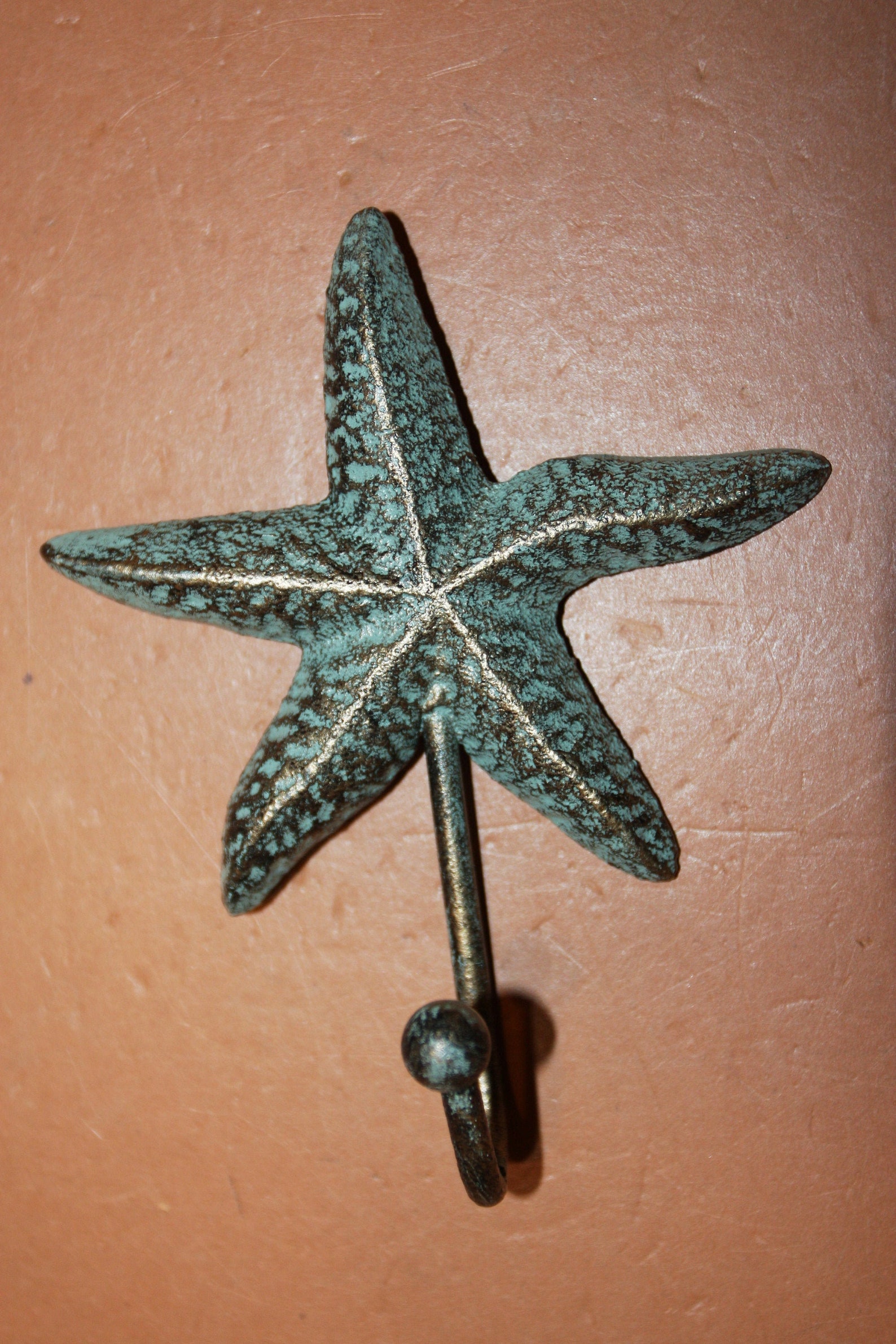 Starfish Key Hooks Bronze-look Cast Iron 5 Inch Volume | Etsy