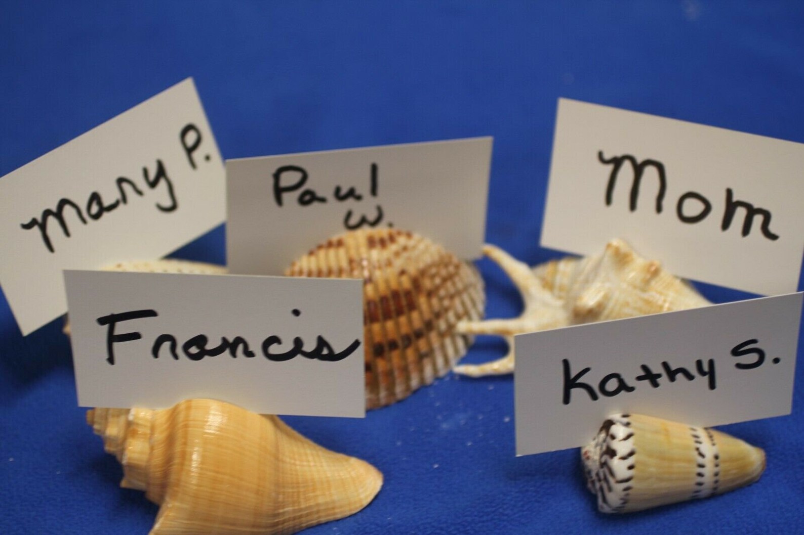 Ocean Theme Reception Dinner Tabletop Decor Seashell Name | Etsy