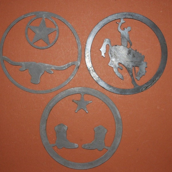 Laser Cowboy Western Cutouts - Etsy