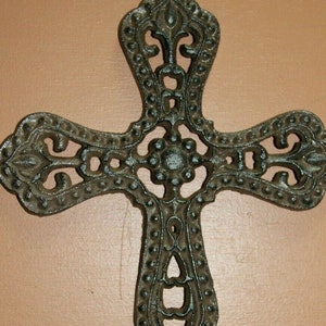 Western Frontier Style Cast Iron Wall Crosses Collection, San Pedro 6 ...