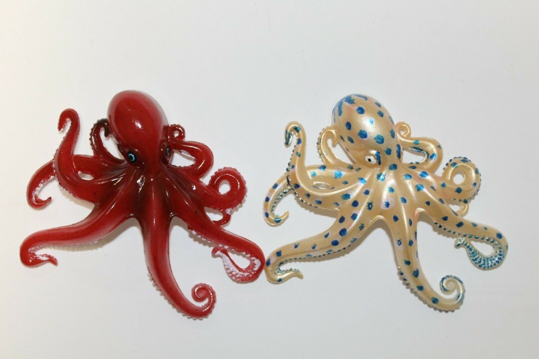 3-D Octopus Cake Toppers Vivid Colors 01s 08s Free Ship - Etsy