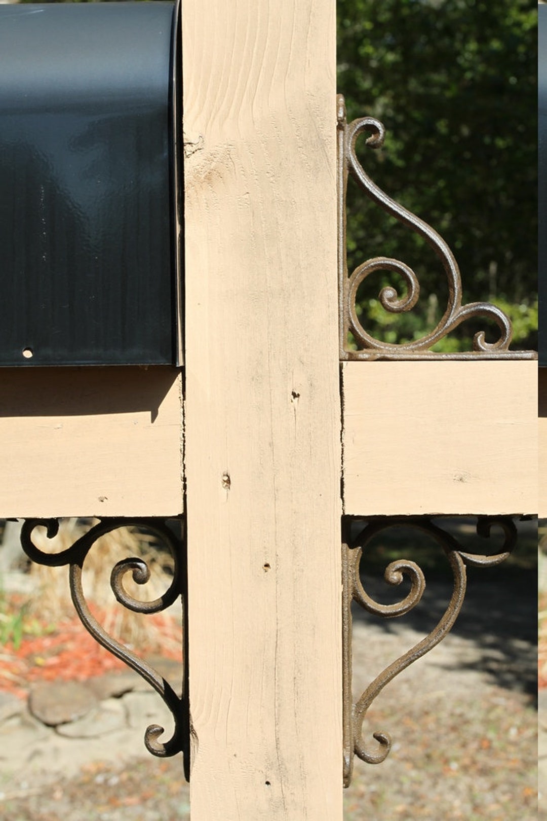 Elegant Farmhouse Mailbox Post Metal Corbels, B-05 Free Ship - Etsy