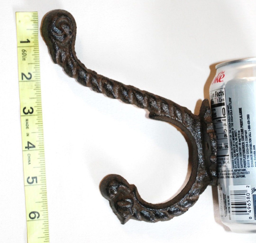 Classic Cast Iron Coat Hooks, H-44 Free Ship - Etsy