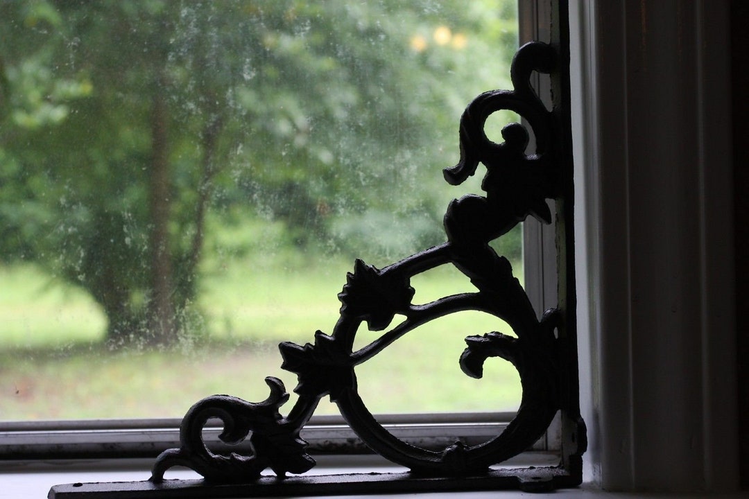 Antique Style Window Decor Corner Corbels, Metal 9 3/8 Inch, B-37 Free ...