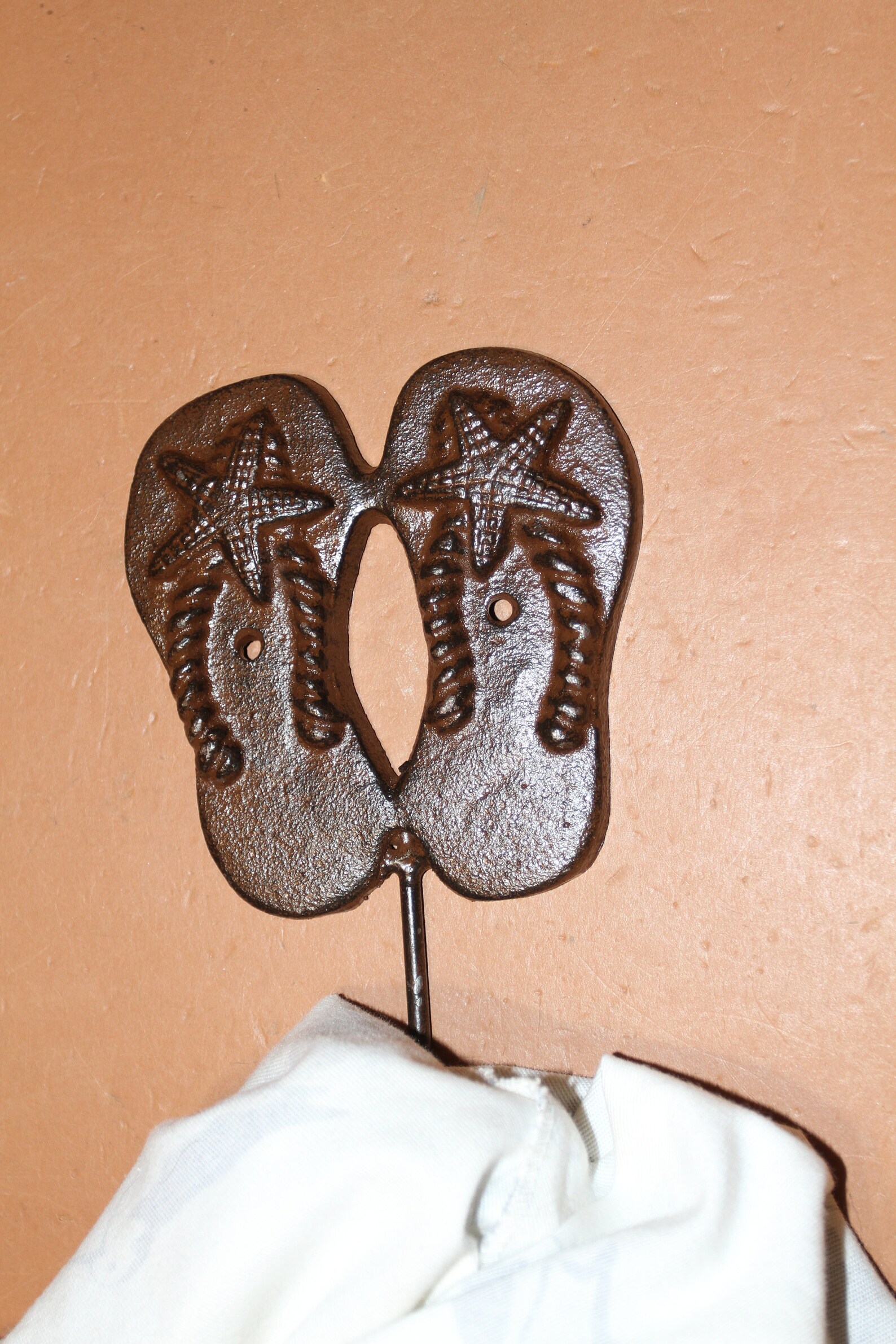 5 Tiki Bar Wall Hooks Set Flip Flops Starfish Seahorse Cast - Etsy