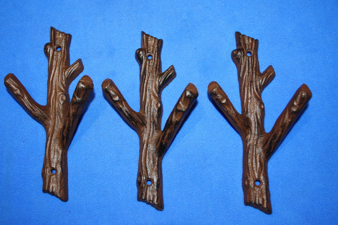 Woodland Theme Cabin Entryway Decor Tree Branch Wall Hooks | Etsy