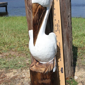 PELICAN / Decorative Free Standing Wood Pelican / Beach Decor / Mothers ...
