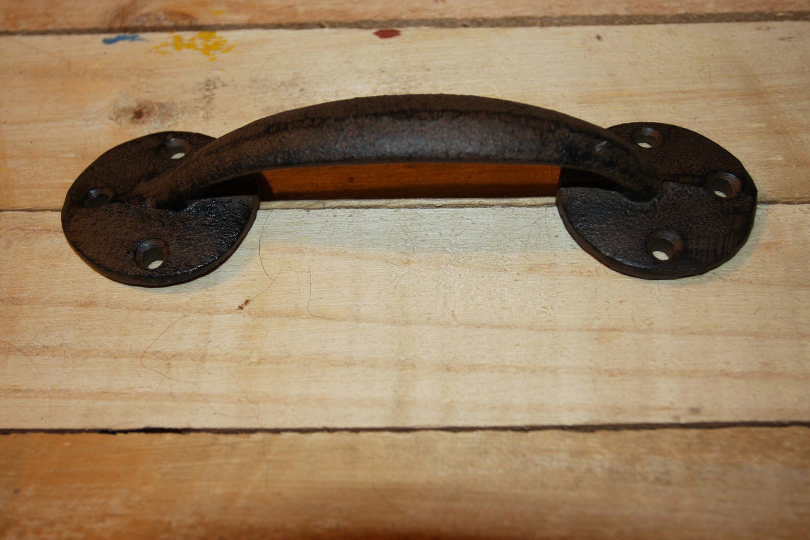 Rustic Barn Door Handles Pulls Solid Cast Iron 6 7/8 | Etsy