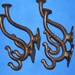 DIY Hall Tree Wall Hooks Cast Iron Triple Hook Design, 6 3/4, Volume ...