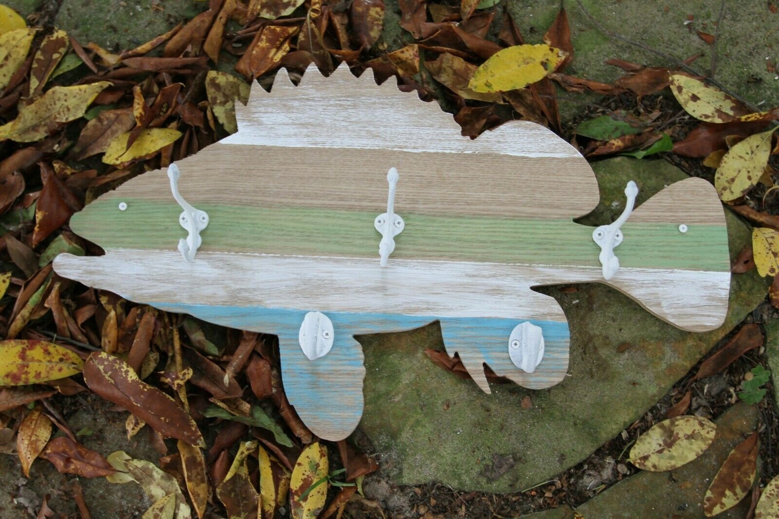 Fish Cleaning Station Decorative Wall Hook Rack Wooden Fish | Etsy