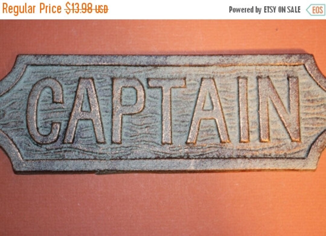 1 Piece), Captain Gift, Captain Decor, Fast and Cast Iron Captain's ...