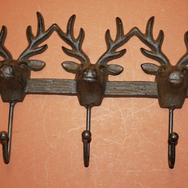 Deer Head Coat Rack - Etsy