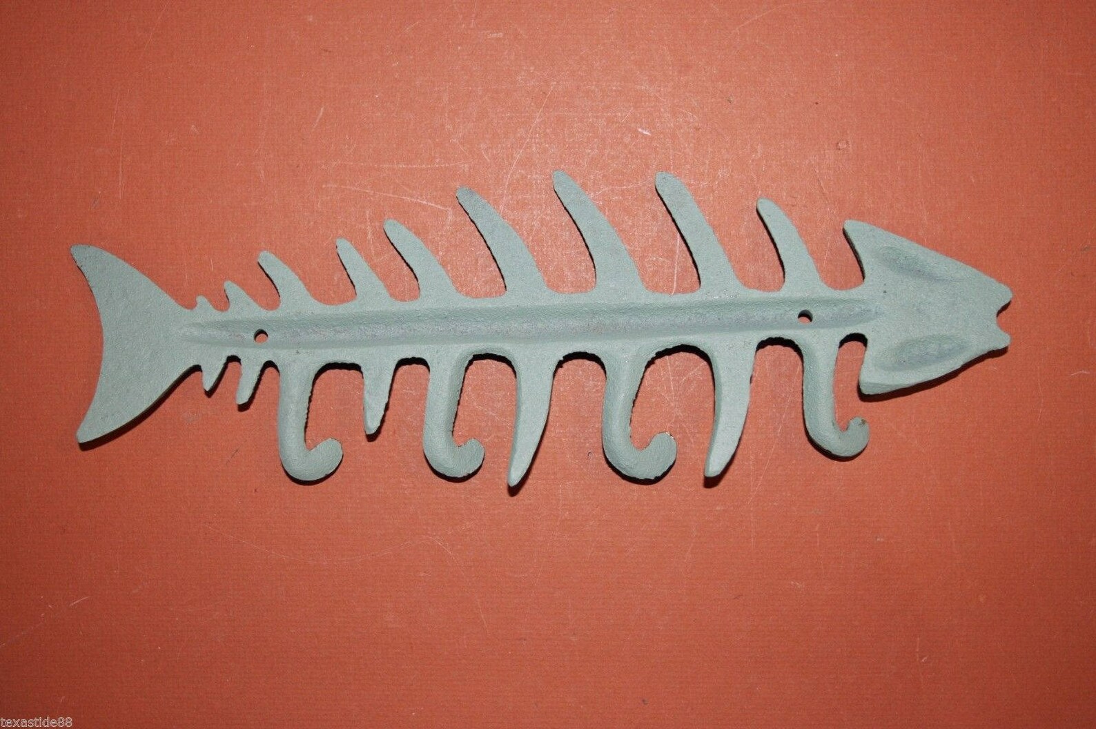 Antique-look Fish Skeleton Decor Bonefish Wall Hook | Etsy