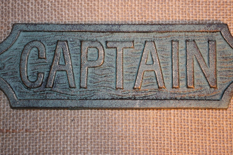 1 Piece Captain Gift Captain Decor Fast and Cast Iron | Etsy